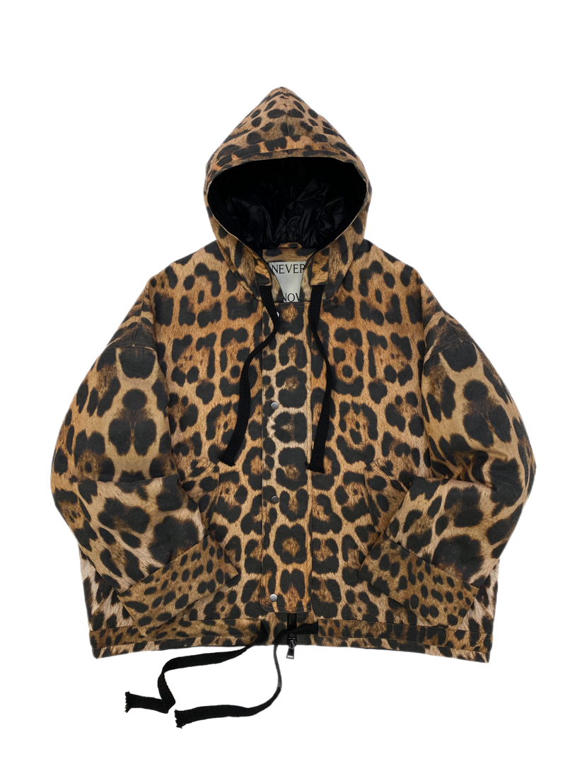 Leopard Oversized Hooded Jacket – NEVER KNOW